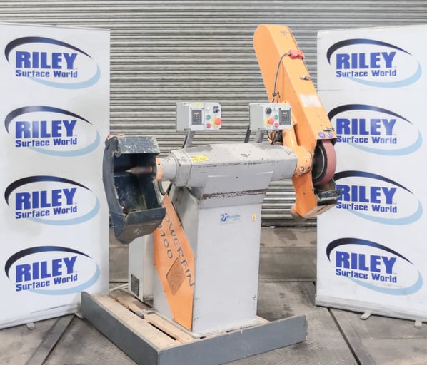 RJH Powerfin 1100 Heavy Duty, Double Ended Linishing Machine