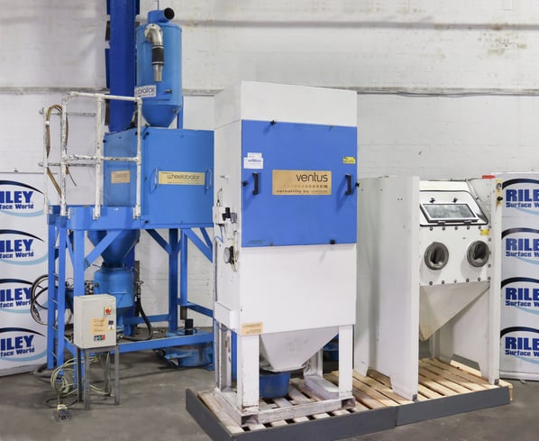 Wheelabrator Ventus 92 PR Pressure Fed Shot Blasting Cabinet