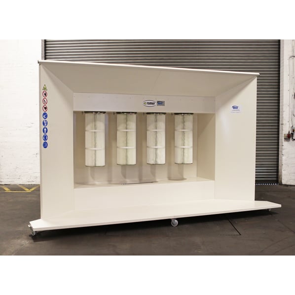 Romer KPO-4 Open Face Powder Coating Booth