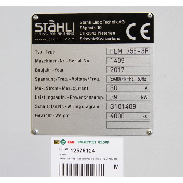 Stahli Isotropic Polishing / Lapping Machine with Automatic Loader