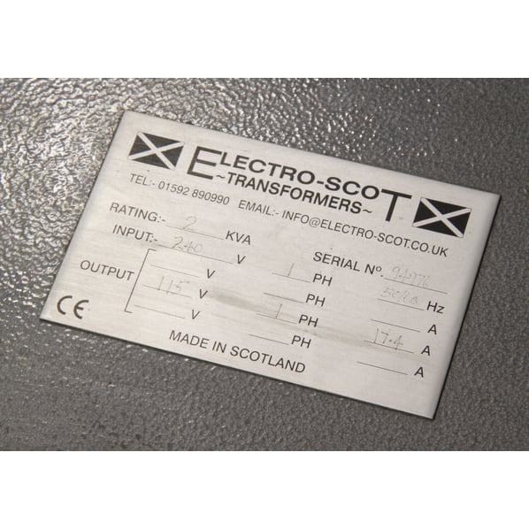 Electro-Scot 240 Volt to 115 Volt Transformer