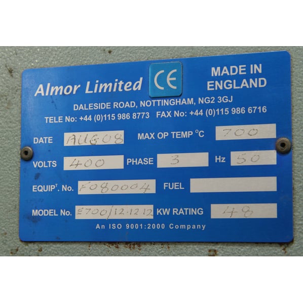 Almor Group E700 Very Heavy Duty Electric High Temperature Air ...