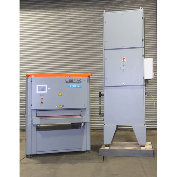 Lissmac SMD123RE Wide Belt Rotating 4 Brush Deburring Machine with Wet ...