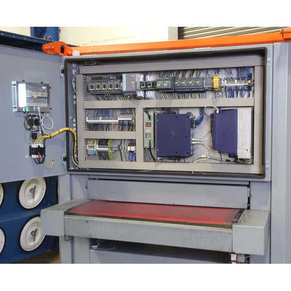 Lissmac SMD123RE Wide Belt Rotating 4 Brush Deburring Machine with Wet ...