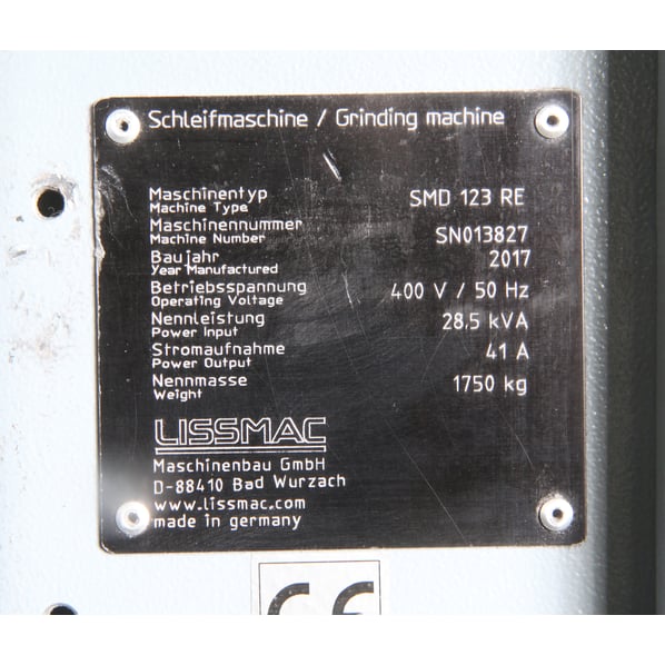 Lissmac SMD123RE Wide Belt Rotating 4 Brush Deburring Machine with Wet ...