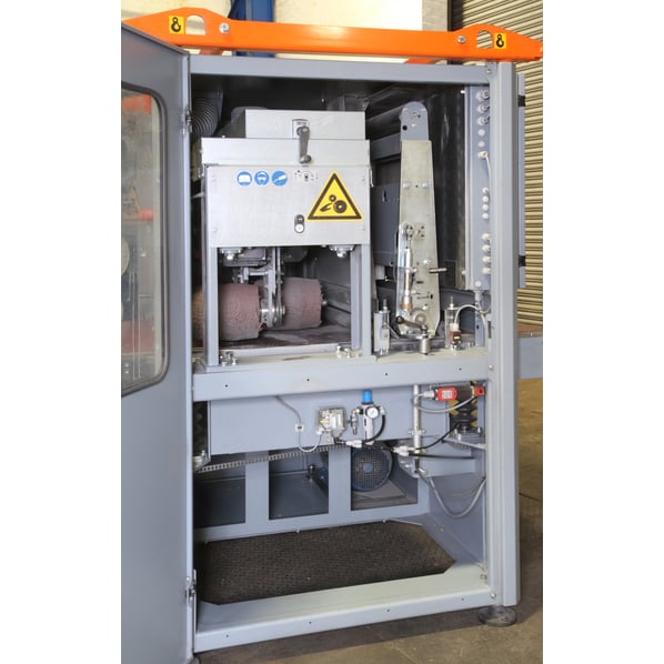 Lissmac SMD123RE Wide Belt Rotating 4 Brush Deburring Machine with Wet ...