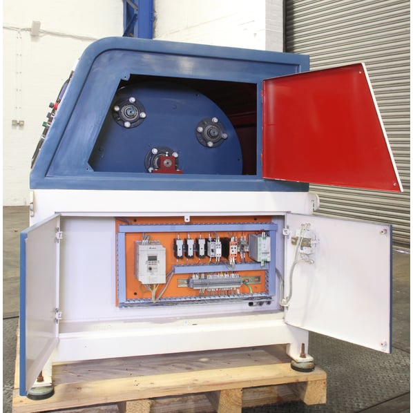 S.M. Systems High Energy Horizontal Barrel Tumbling Machine