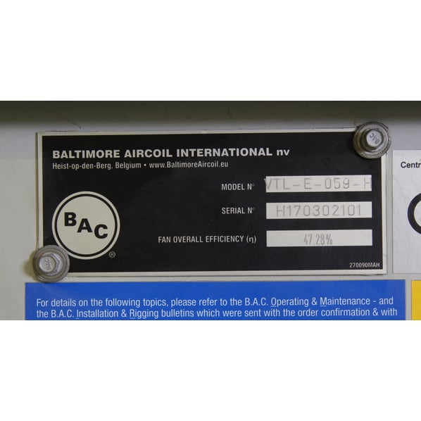 Baltimore Aircoil Company VTL-E 059-H Cooling Tower