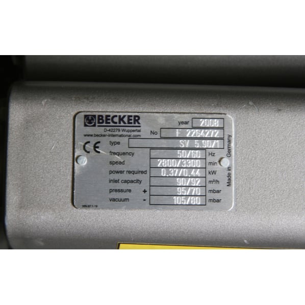 Becker Side Channel Vacuum Pump