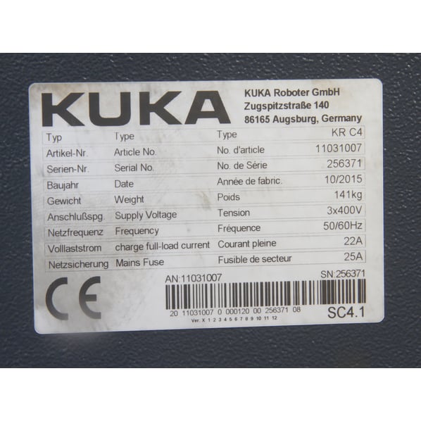 Kuka KR 120 R2700 extra HA Robot & KRC4 Controller