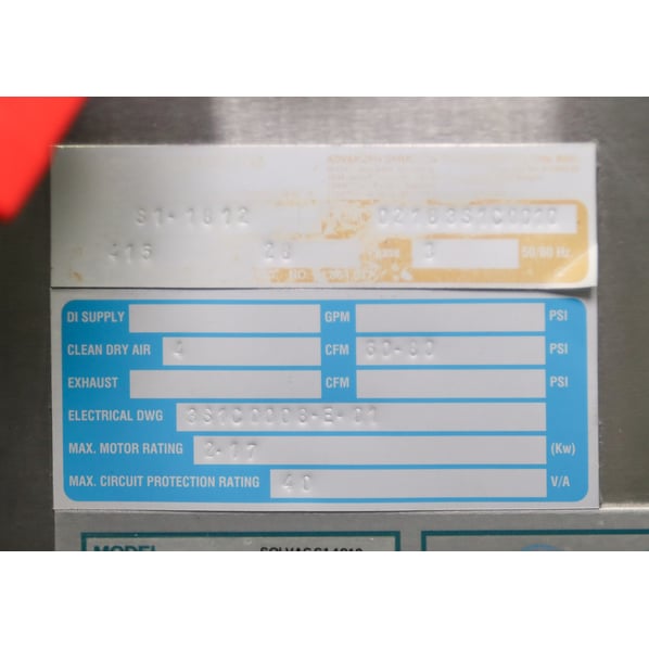 CC Hydrosonics Solvac S1 Ultrasonic Solvent Vapour Cleaning System
